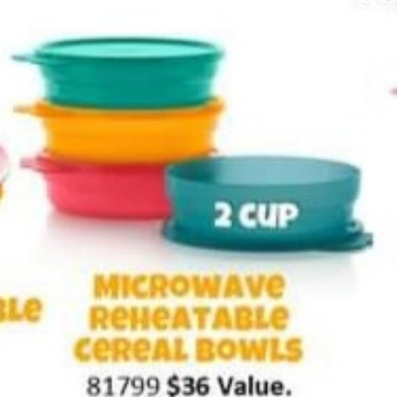 Tupperware | Kitchen | Tupperware Microwave Reheatable Cereal Bowls | Poshmark